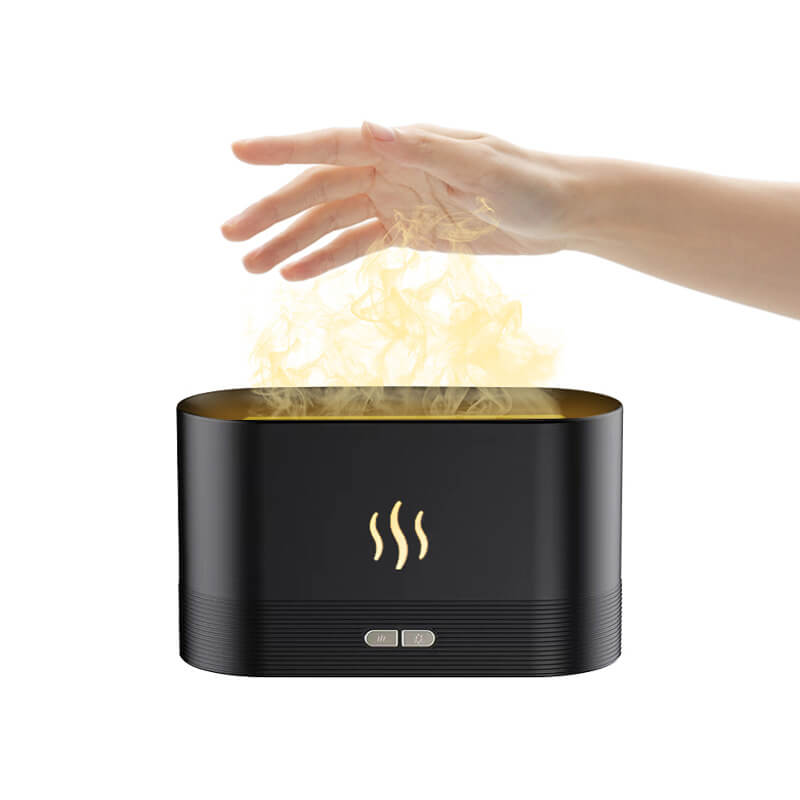 3D Flame Air Humidifier Ultrasonic Aromatheraphy Essential Oil Diffuser ...